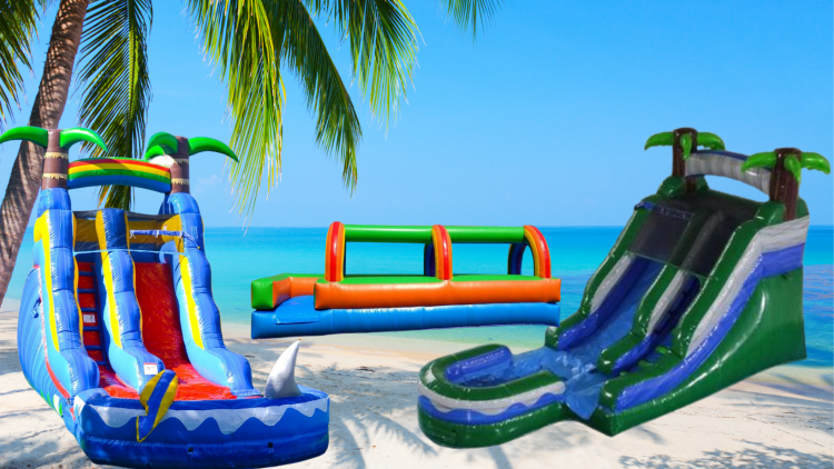 Waterslides - Luna Moon Bounce and Party Rental Spring TX